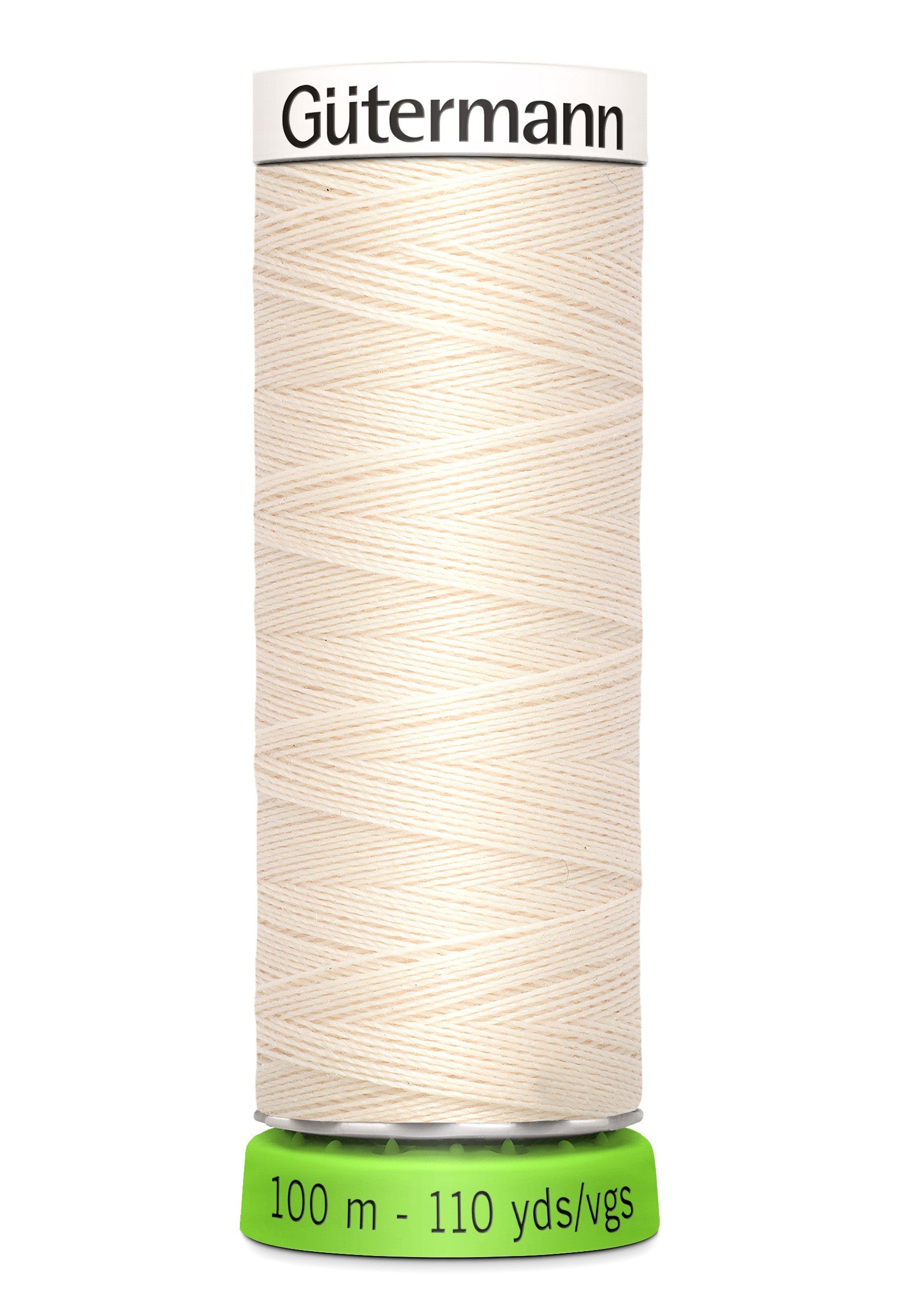 Gutermann Recycled Polyester Thread - 110yd/100m - Eggshell #802 – Red Rock Threads