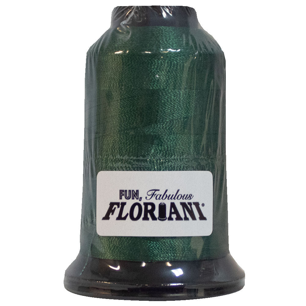 Floriani 40wt Polyester Embroidery Thread - 1000m - Holly Green #257 ...