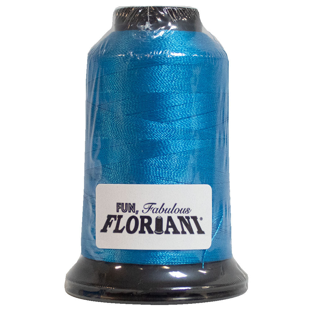 Floriani 40wt Polyester Embroidery Thread - 1000m - California Blue ...