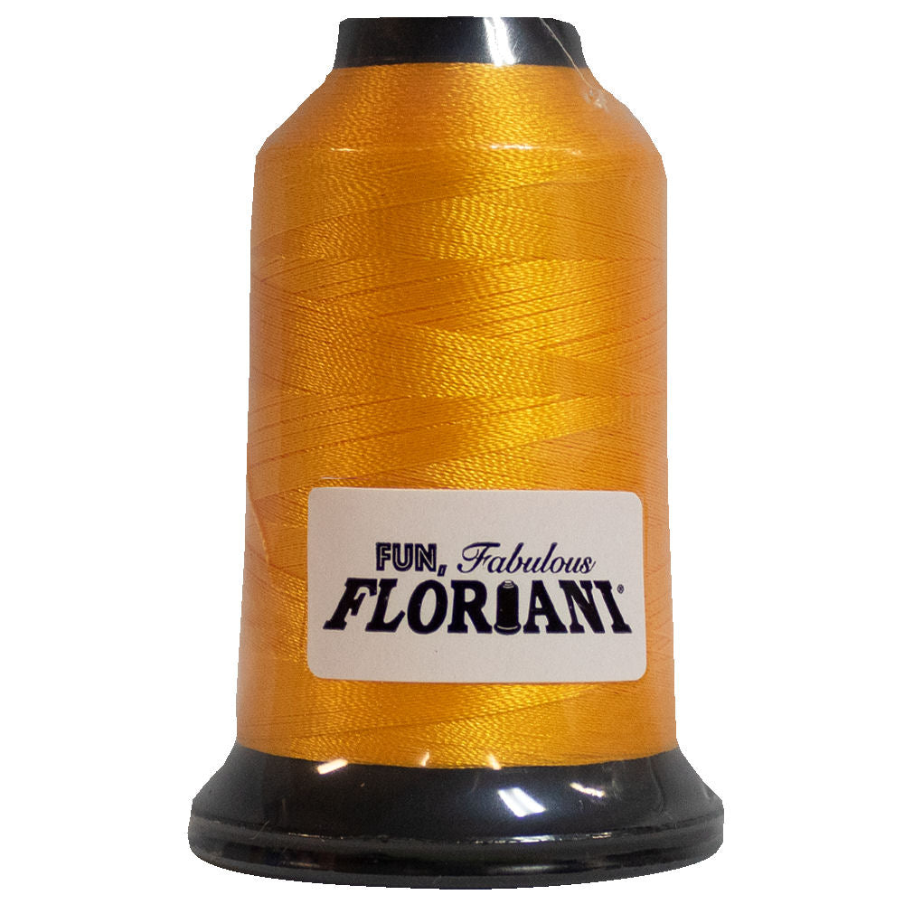 Floriani 40wt Poly Thread Old Athletic Gold #0524 – Red Rock Threads