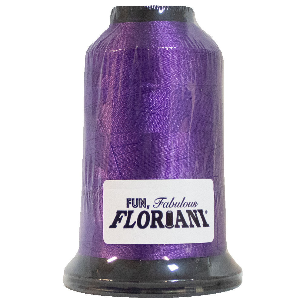 Floriani 40wt Polyester Embroidery Thread - 1000m - Viking Purple #694 ...