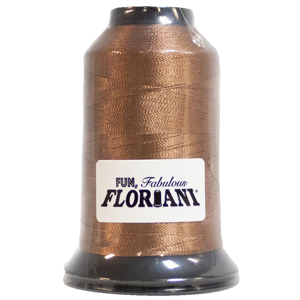 Floriani 40wt Poly Thread Harvest Brown #0745 – Red Rock Threads