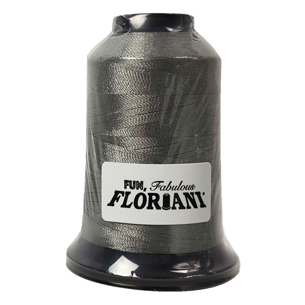 Floriani 40wt Polyester Embroidery Thread - 1000m - Charcoal #4613 ...