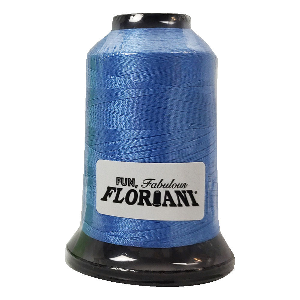 Floriani 40wt Polyester Embroidery Thread - 1000m - Solar Blue #K7 ...