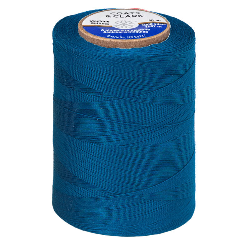 009 Yale Blue - Coats and Clark 30wt Cotton Machine Quilting – Red Rock ...