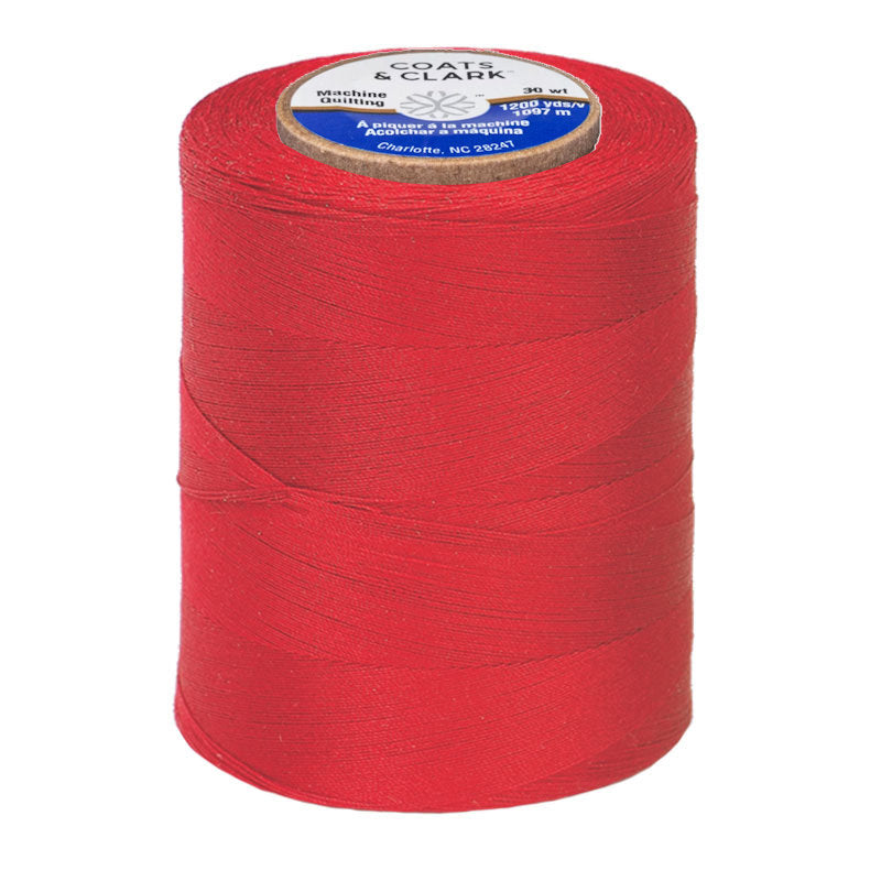 128 Red - Coats and Clark 30wt Cotton Machine Quilting – Red Rock Threads