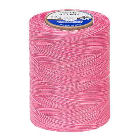 819 Pink Passion - Coats and Clark 30wt Variegated Cotton Machine Quil ...