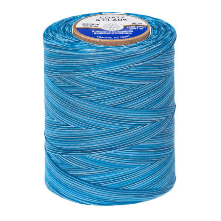 845 Blue Clouds - Coats and Clark 30wt Variegated Cotton Machine Quilt ...