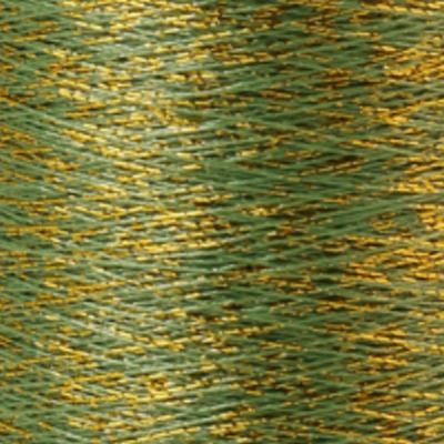 Yenmet Metallic Thread - 500m Spool - Twilight Gold Light Green #7052 ...
