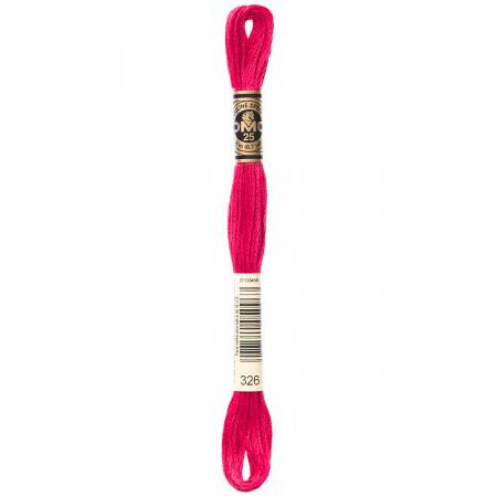 DMC 6 Strand Size 25 Floss #0326 Very Dark Rose – Red Rock Threads