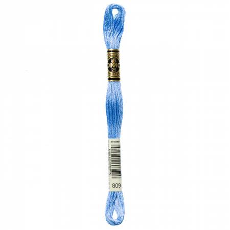 DMC Size 25 6 Strand Cotton Embroidery Floss - 8.7yd Skein - Delft Blue ...