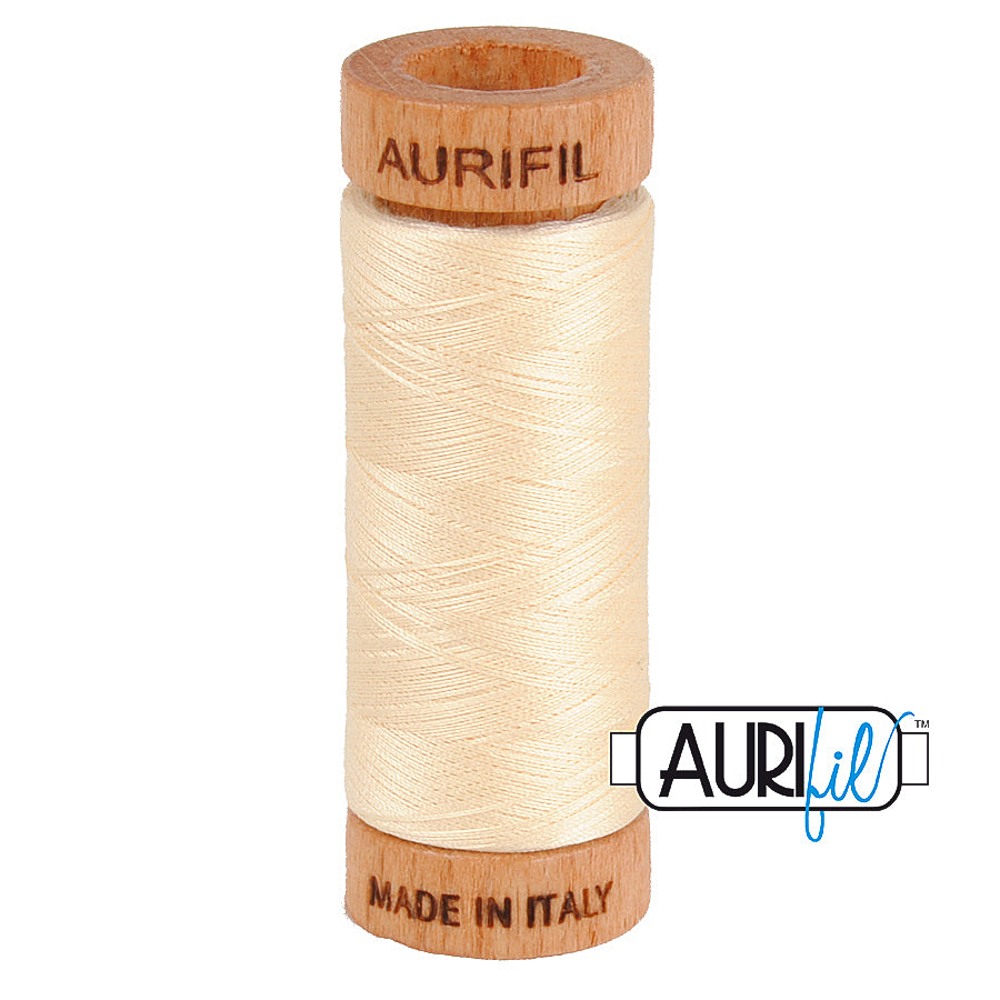 Butter #2123 Aurifil 80wt Ultra-Fine Bobbin Thread – Red Rock Threads