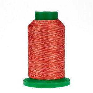 Isacord Multi Variegated Polyester Thread - 1000m Spool - Atomic Orange ...