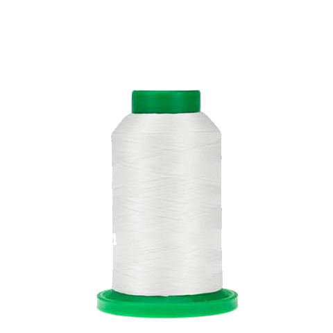 Isacord Thread Silky White #0010 – Red Rock Threads