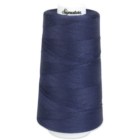 Signature 40wt Cotton Quilting Thread - 3000yd Cone - Navy #386 – Red ...
