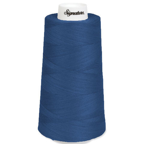 Signature 40wt Cotton Quilting Thread - 3000yd Cone - Cobalt Blue #F203 ...
