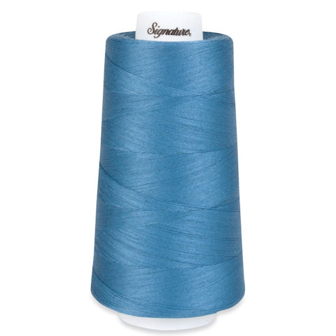 Signature 40wt Cotton Quilting Thread - 3000yd Cone - Stone Blue #F205 ...