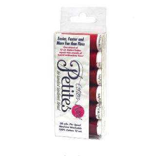 712-05 Sulky Cotton Petites 12wt 6 Spool Set Redwork – Red Rock Threads