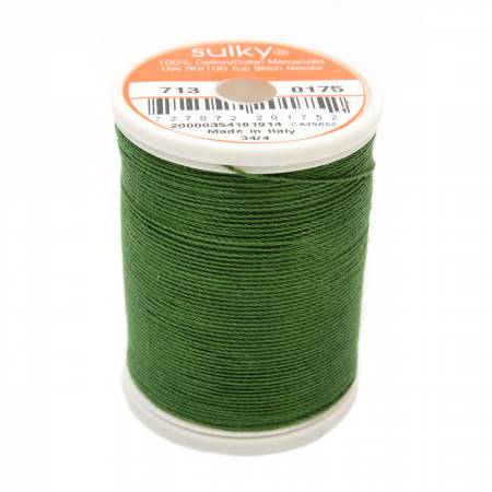 Sulky 12wt Cotton Thread - 330yd Spool - Palm Green #0175 – Red Rock ...