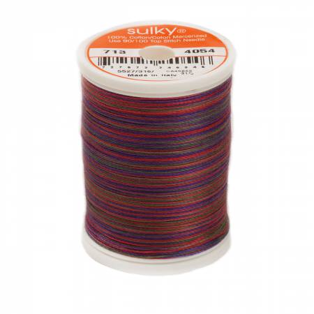 Sulky Blendables 12wt Cotton Thread - 330yd Spool - Royal Sampler #4054 ...