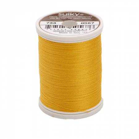 Sulky 30wt Cotton Thread - 500yd Spool - Butterfly Gold #0567 – Red ...