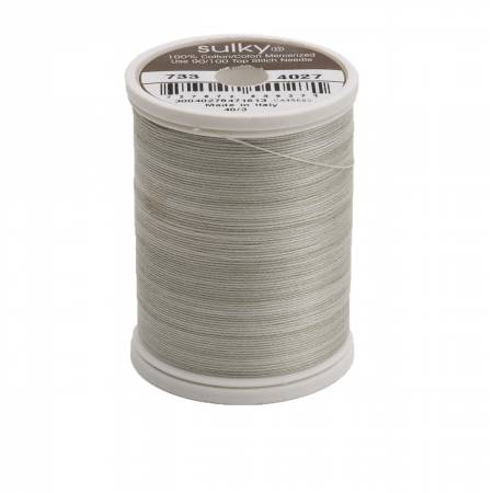 Sulky Blendables 30wt Cotton Thread - 500yd - Silver Slate #4027 – Red ...