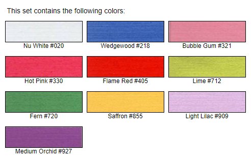 Gutermann Thread Set - 10 100m Spools - Gutermann 10 Spool Spring Sew ...