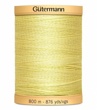 Gutermann 50wt Cotton Machine Quilting Thread - 800m Spool - Butter ...