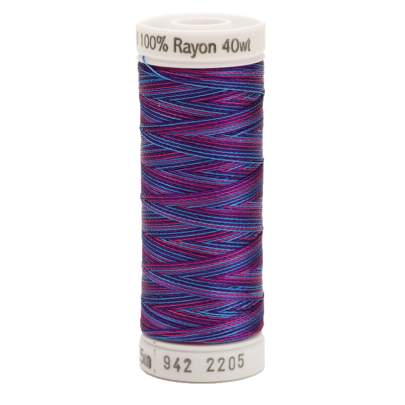 Sulky Variegated 40wt Rayon Thread - 250yd - Blue-Fuchsia-Purple #2205 ...