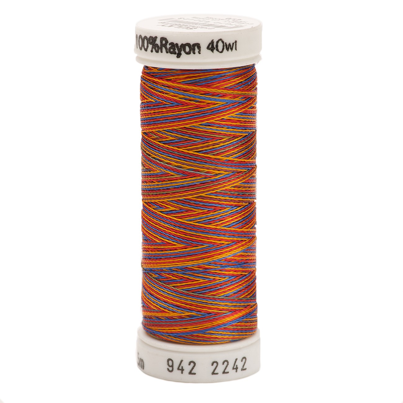 Sulky Variegated 40wt Rayon Thread - 250yd - Red-Gold-Blue #2242 – Red ...