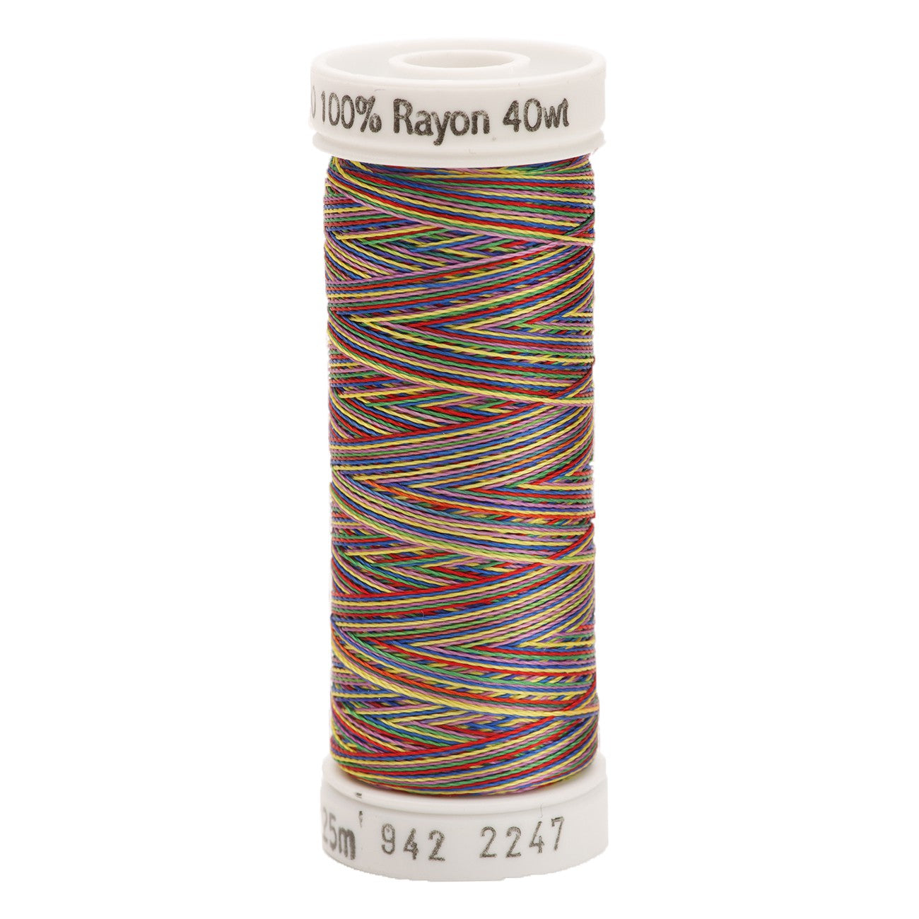 Sulky Variegated 40wt Rayon Thread - 250yd - Blue-Lavender-Red-Yellow ...