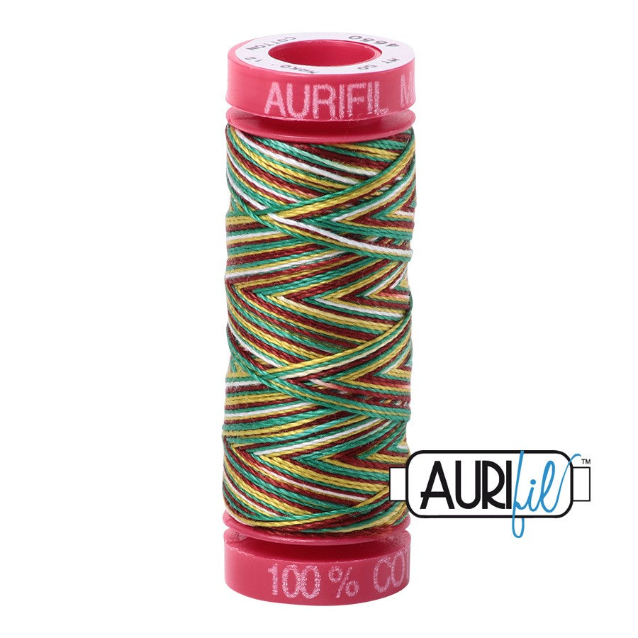 Aurifil 12wt Cotton Sashiko Thread - 54yd/50m - Leaves #4650 – Red Rock ...