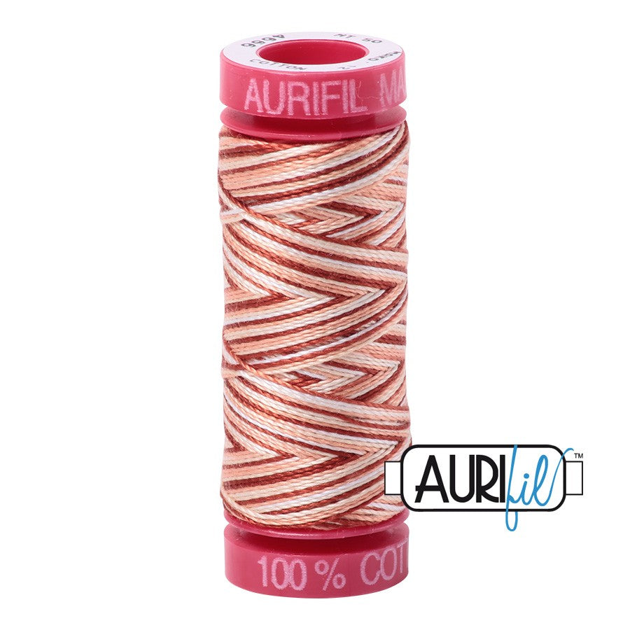 Aurifil 12wt Cotton Sashiko Thread - 54yd/50m - Multicolor #4656 – Red ...