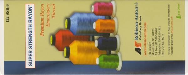 Robison Anton Rayon Real Thread Chart – Red Rock Threads