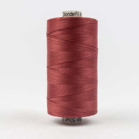 Wonderfil Konfetti 50wt Cotton Thread - 1000m - Dark Rose #305 – Red ...