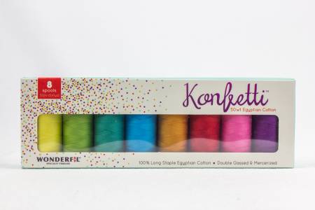 Wonderfil Thread Set - 8 500 meter spools - Wonderfil Konfetti Spectrum ...