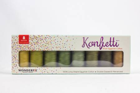 Wonderfil Thread Set - 8 500 meter spools - Wonderfil Konfetti Forest ...