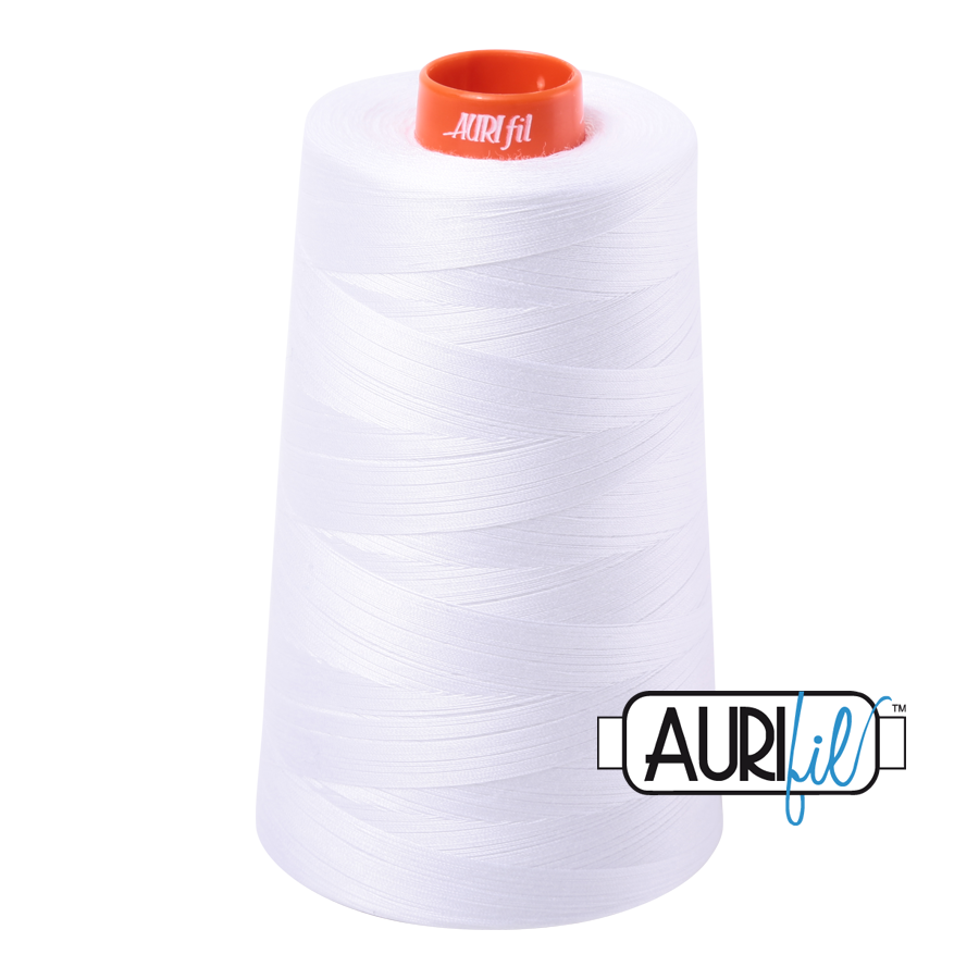 02024 White - Aurifil 50wt Thread – Red Rock Threads