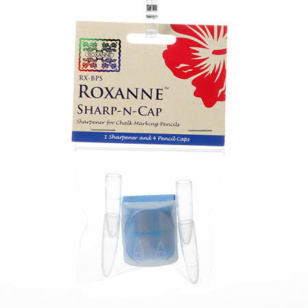 1 Sharpener and 4 Pencil Caps - Roxanne Sharp-N-Cap Pencil Sharpener ...