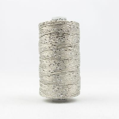 Wonderfil Dazzle 8wt Rayon/Metallic Thread - 200yd/183m - Silver #2000 ...