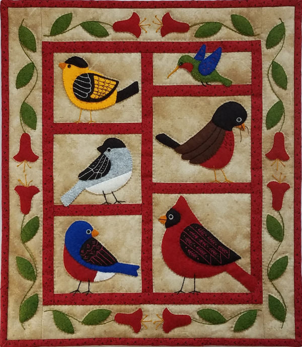 Backyard Birds Wall Quilt Kit from Rachels of Greenfield – Red Rock Threads